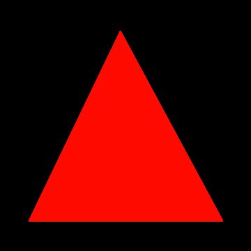 "Vibrant Red Triangle" Sticker for Sale by AzamiThorn | Redbubble
