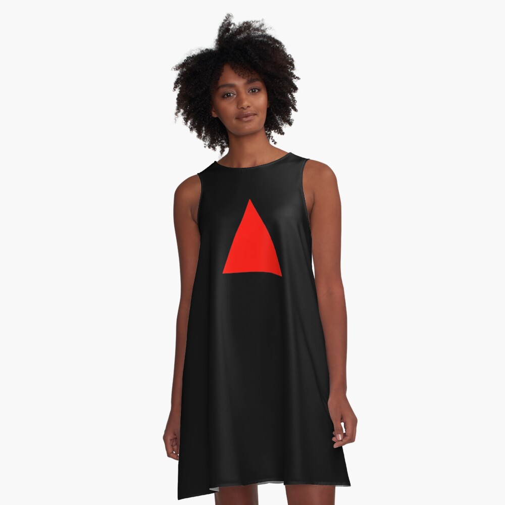 "Vibrant Red Triangle" Sticker for Sale by AzamiThorn | Redbubble
