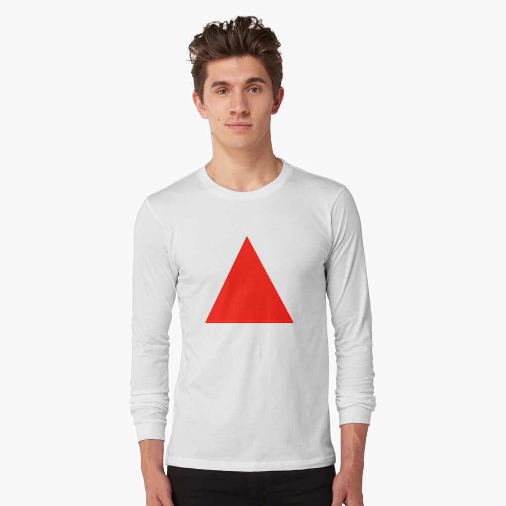 "Vibrant Red Triangle" Sticker for Sale by AzamiThorn | Redbubble