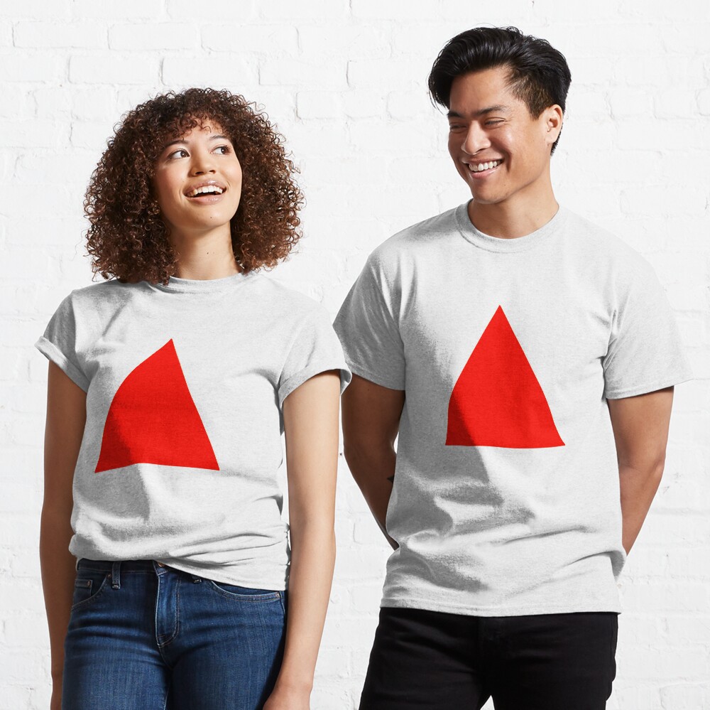 "Vibrant Red Triangle" Sticker for Sale by AzamiThorn | Redbubble