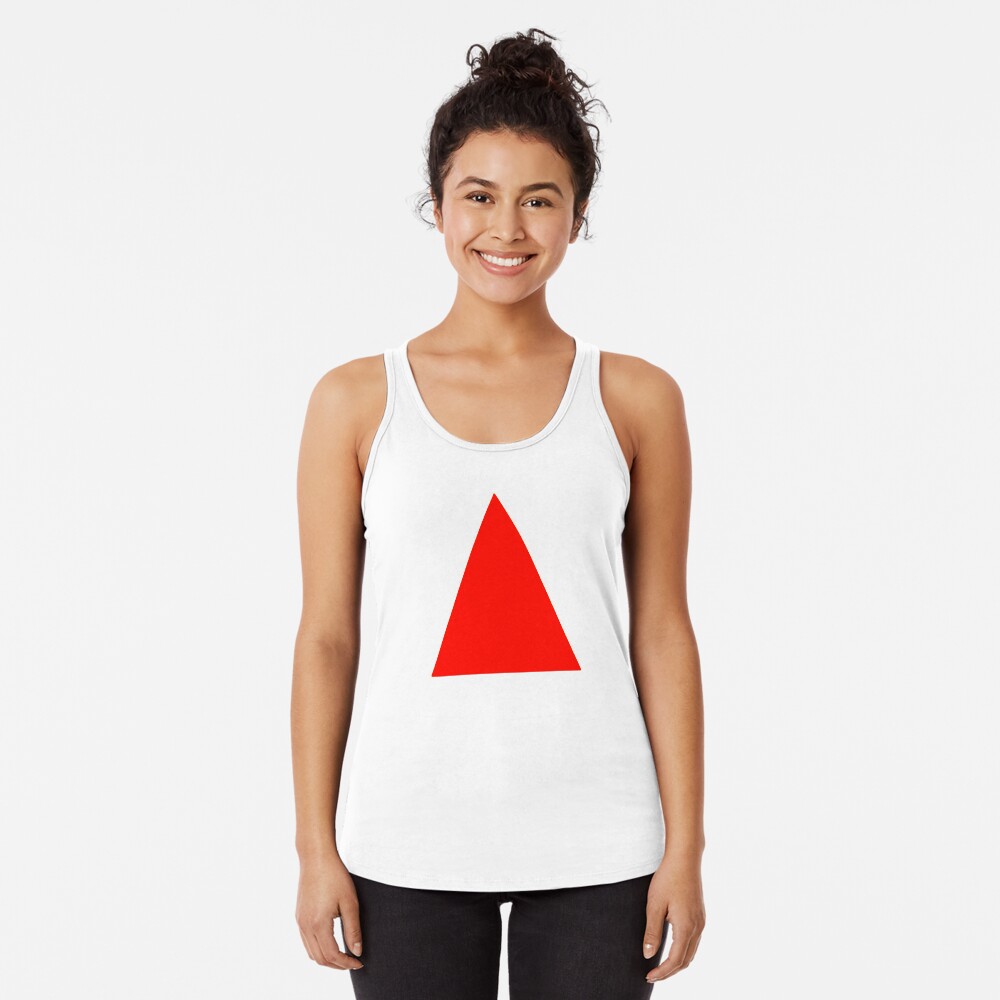 "Vibrant Red Triangle" Sticker for Sale by AzamiThorn | Redbubble