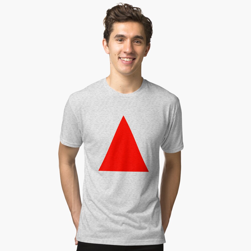 "Vibrant Red Triangle" Sticker for Sale by AzamiThorn | Redbubble