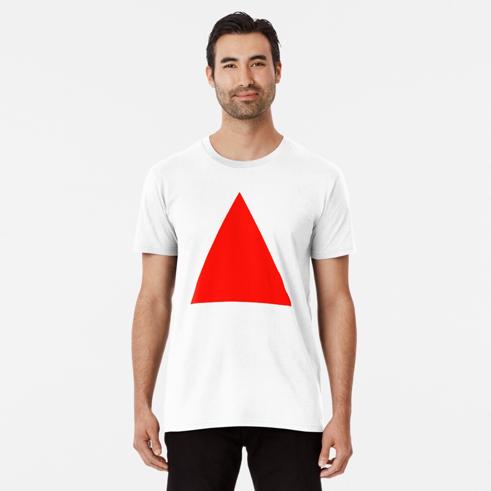 "Vibrant Red Triangle" Sticker for Sale by AzamiThorn | Redbubble