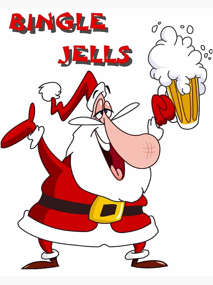 Póster «SANTA CLAUS: impresión de dibujos animados Bingle Jells» de ...