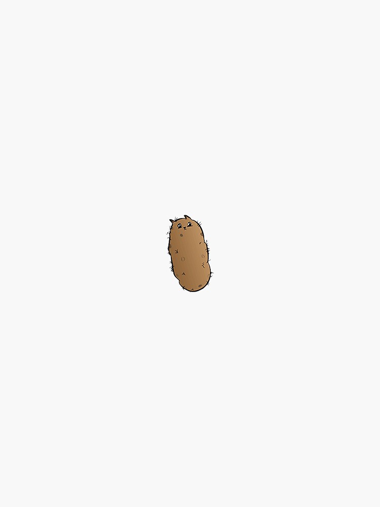 "Harry potato kitten " Sticker for Sale by madilee0604 | Redbubble
