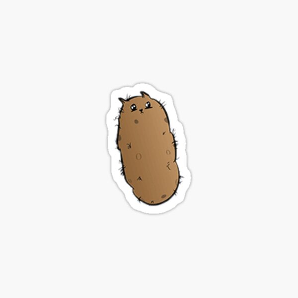 "Harry potato kitten " Sticker for Sale by madilee0604 | Redbubble