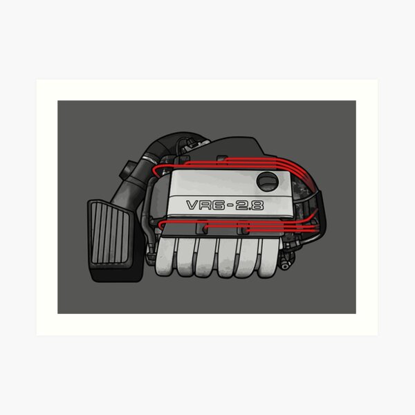 "VR6 2.8 Top" Art Print for Sale by l13psna | Redbubble