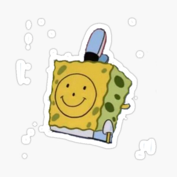 "sad spongebob aesthetic" Sticker for Sale by opsgiuly | Redbubble
