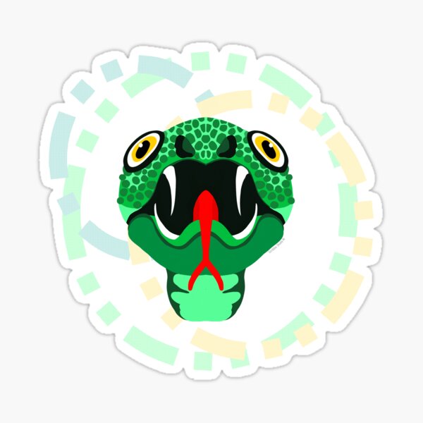 "Snake Bite" Sticker for Sale by Scribblestudio | Redbubble