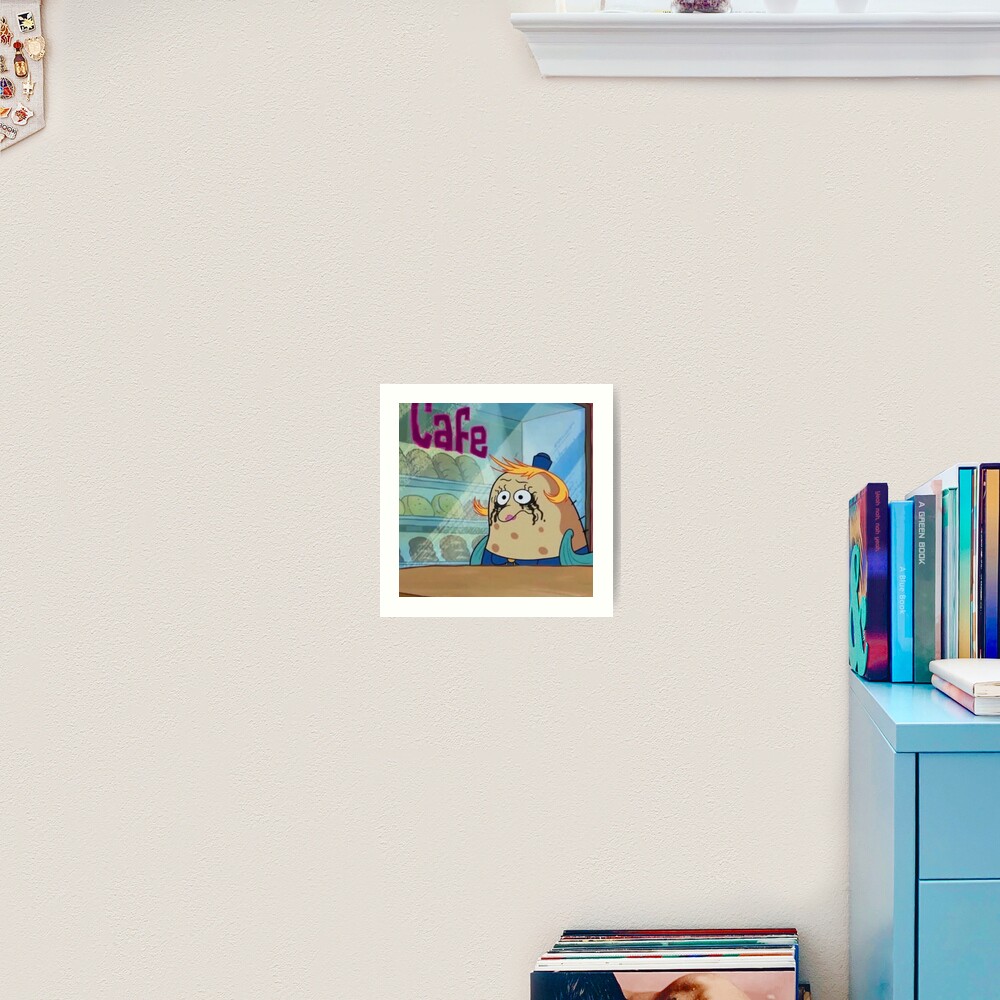 "mrs. puff crying meme" Art Print for Sale by itskalymydudes | Redbubble