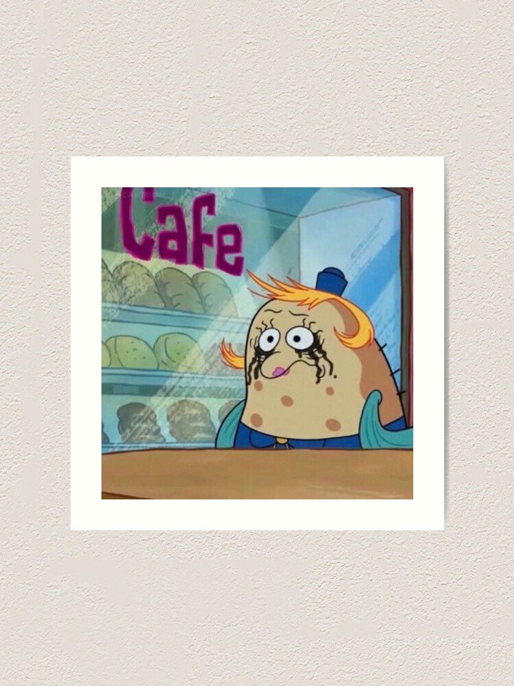 "mrs. puff crying meme" Art Print for Sale by itskalymydudes | Redbubble