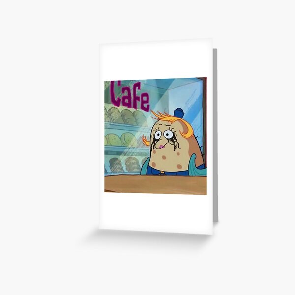 "mrs. puff crying meme" Greeting Card by itskalymydudes | Redbubble