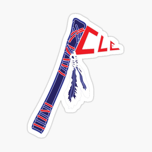 "CLE Tomahawk" Sticker by TodoranFam2017 | Redbubble