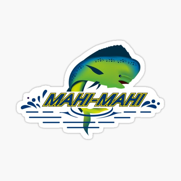 "Mahi mahi Fishing" Sticker for Sale by medsaadaoui | Redbubble