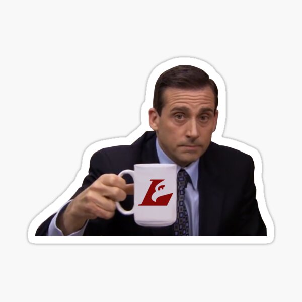 University Of Wisconsin Lacrosse Michael Scott Sticker For Sale By