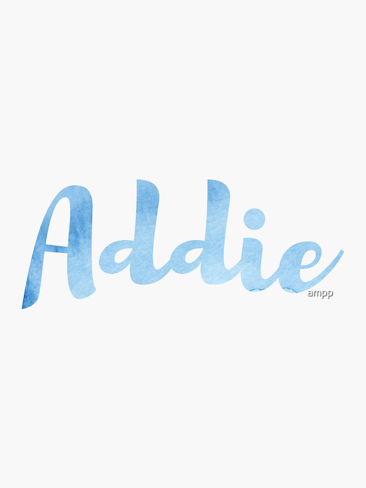 "Addie" Sticker for Sale by ampp | Redbubble