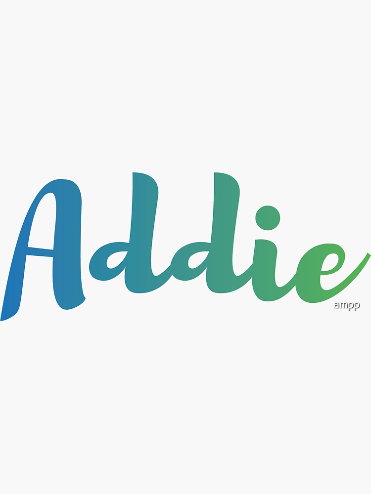"Addie" Sticker for Sale by ampp | Redbubble