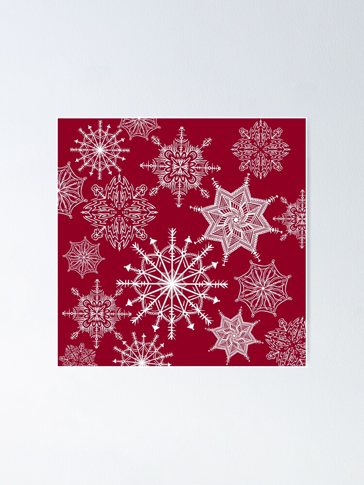 "Snowflakes " Poster for Sale by hdconnelly | Redbubble