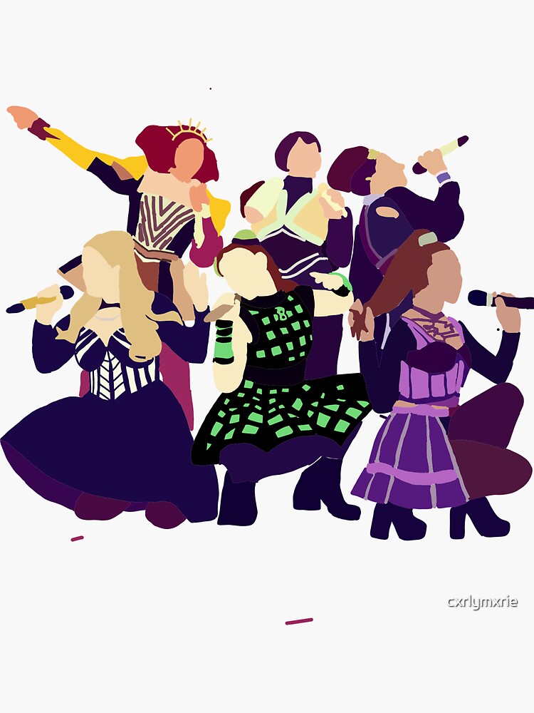"Six the Musical sticker" Sticker for Sale by cxrlymxrie | Redbubble