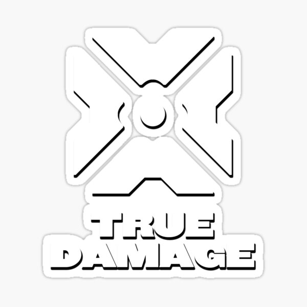 True Damage Stickers | Redbubble