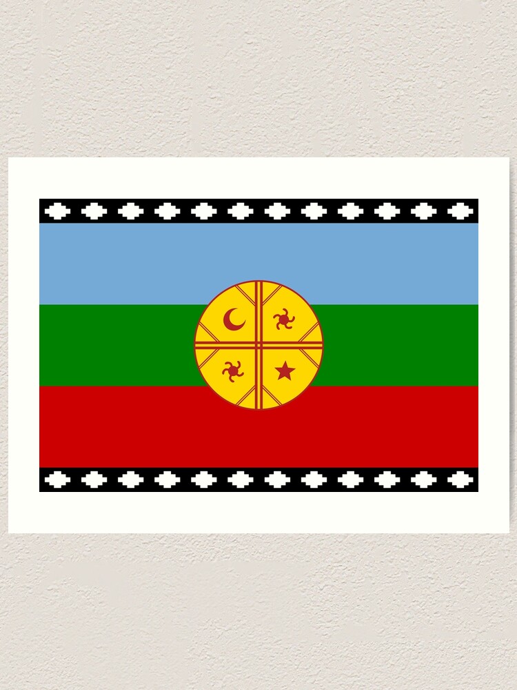 "Mapuche Flag (Chile)" Art Print by OmarDakhane | Redbubble