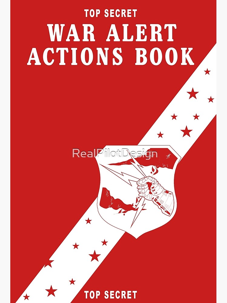 "WAR ALERT ACTIONS BOOK | USAF Strategic Air Command Cold War Repro Art ...
