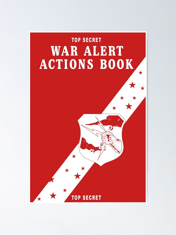 "WAR ALERT ACTIONS BOOK | USAF Strategic Air Command Cold War Repro Art" Poster for Sale by ...