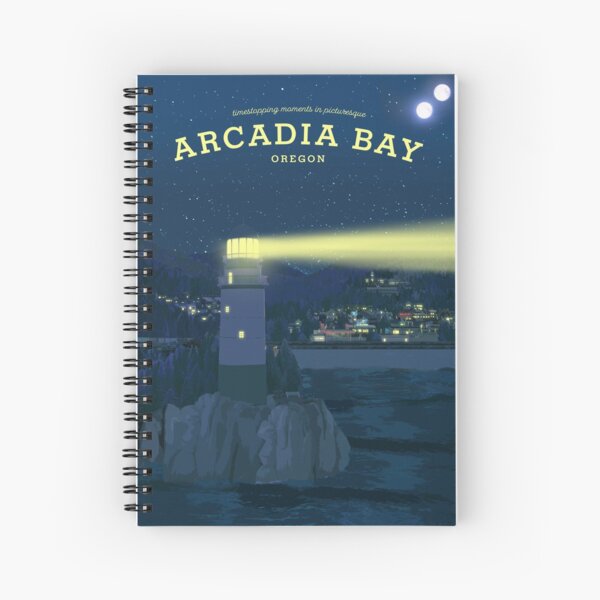 "Life is Strange - Arcadia Bay Travel Poster (Night)" Journal for Sale ...