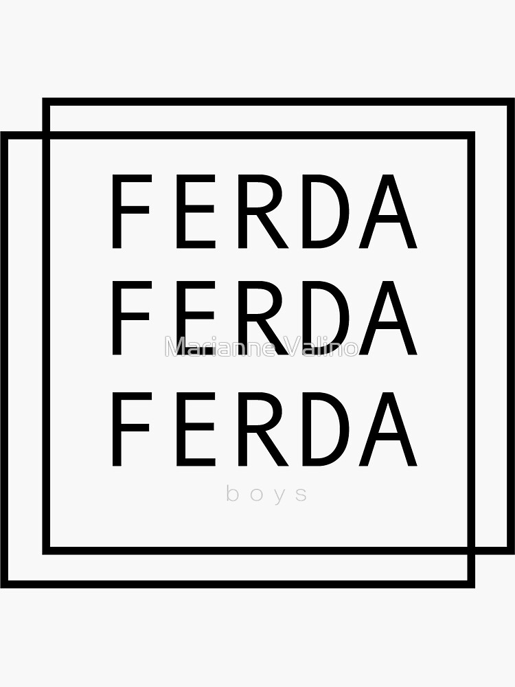 "ferda boys" Sticker by atomicalamari | Redbubble