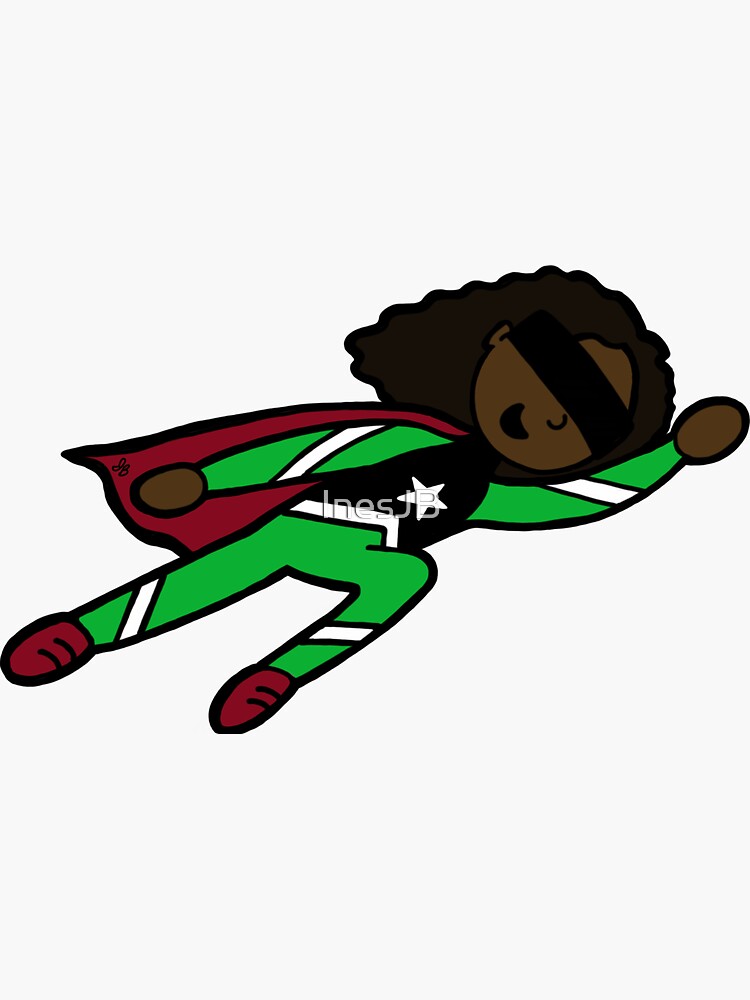 "Captain Kenya" Sticker by InesJB | Redbubble