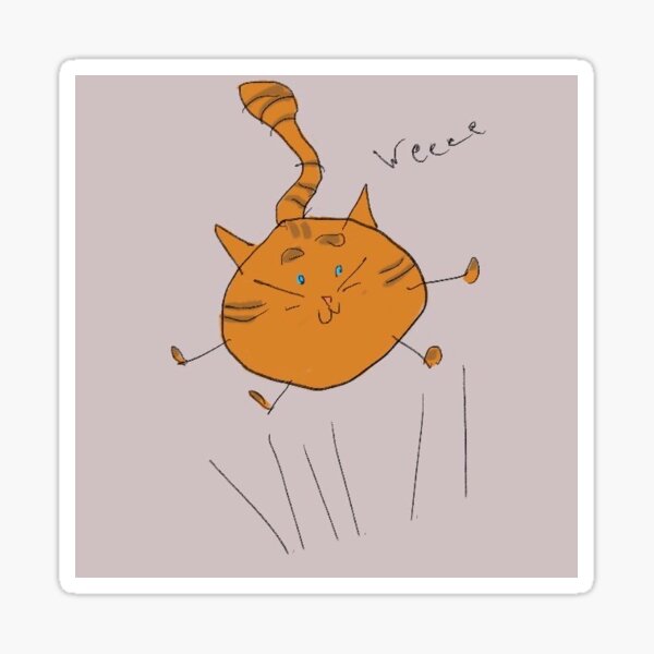"weeee" Sticker for Sale by teahollic | Redbubble