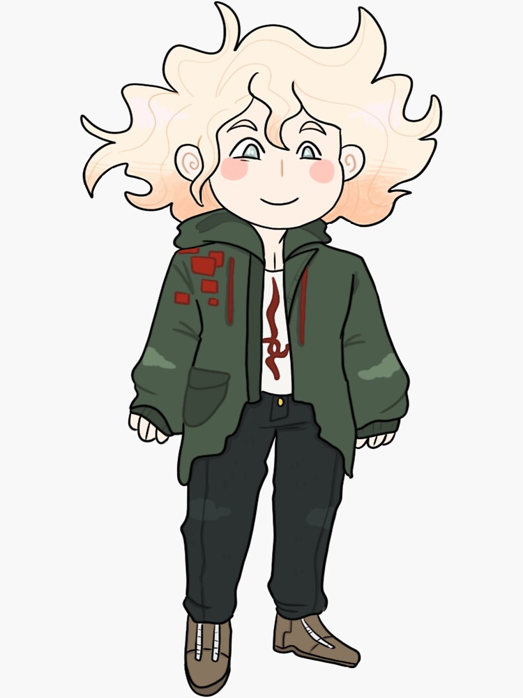 "Nagito Komaeda Chibi" Sticker by Citrus-Gummies | Redbubble