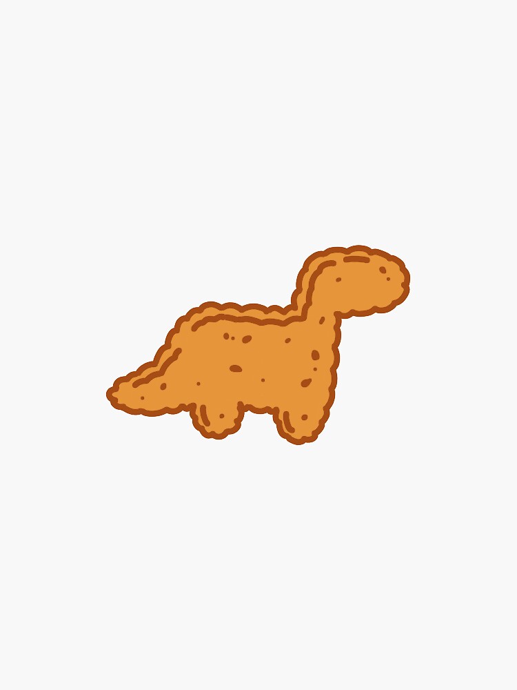 "Dino Chicky Nuggie (1)" Sticker for Sale by LOLpumpkins | Redbubble