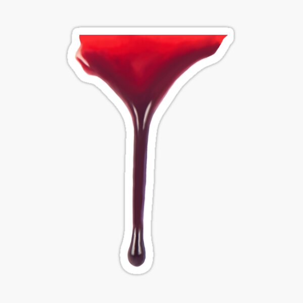 Blood Dripping Stickers | Redbubble