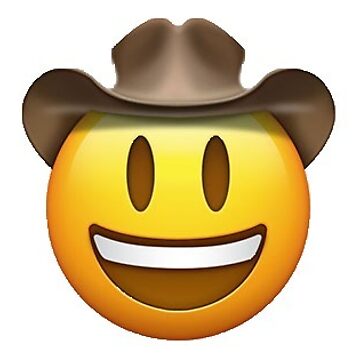 "cowboy emoji" Sticker for Sale by x-murphyarts-x | Redbubble