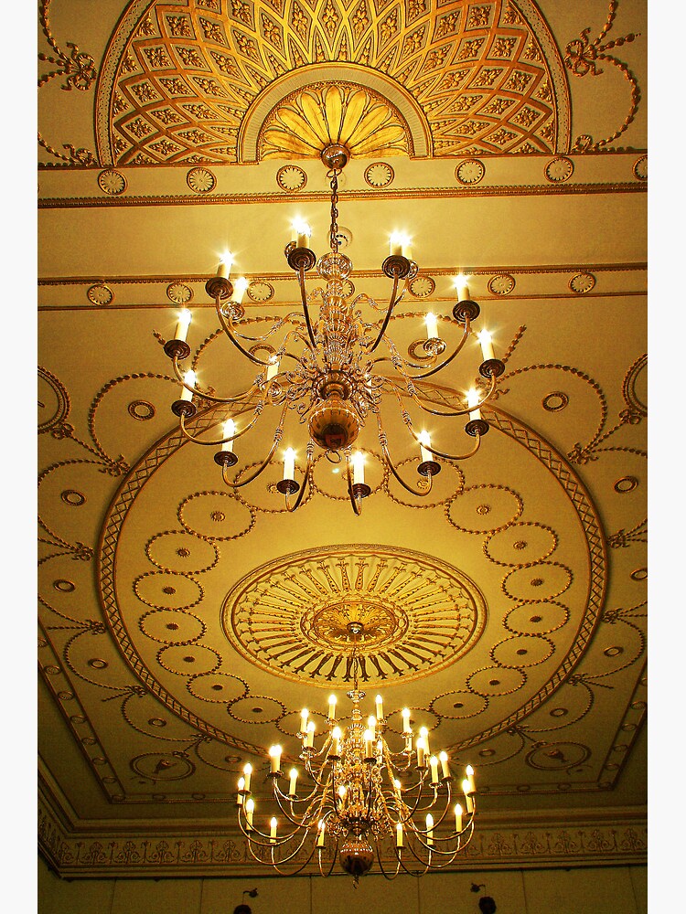 "Bradbourne House, Drawing Room Ceiling" Poster for Sale by RWTA ...