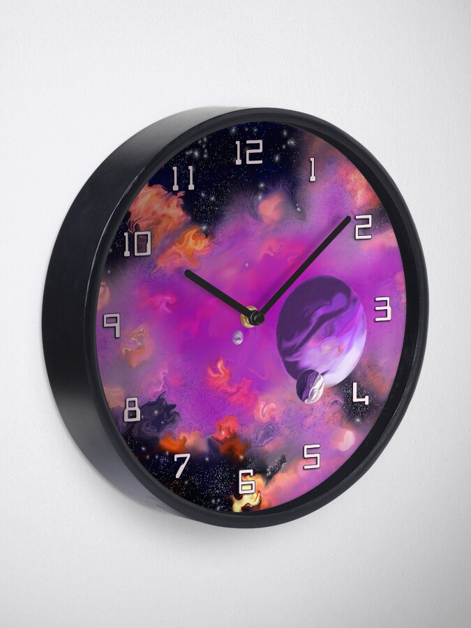 "My Space" Clock for Sale by 2HivelysArt | Redbubble
