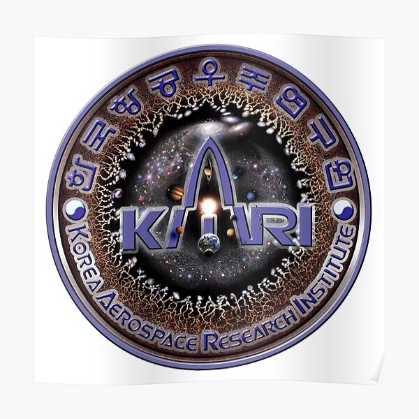"Korean Space Agency KARI Logo with the Universe!" Poster for Sale by ...