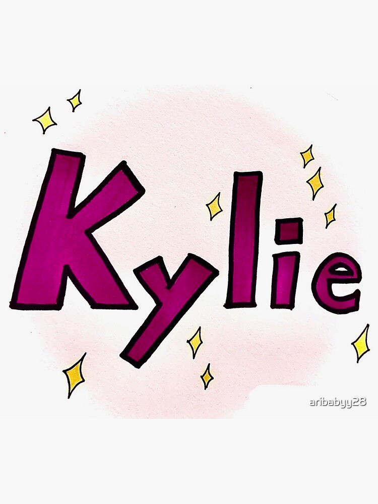 "Kylie name" Sticker for Sale by aribabyy28 | Redbubble