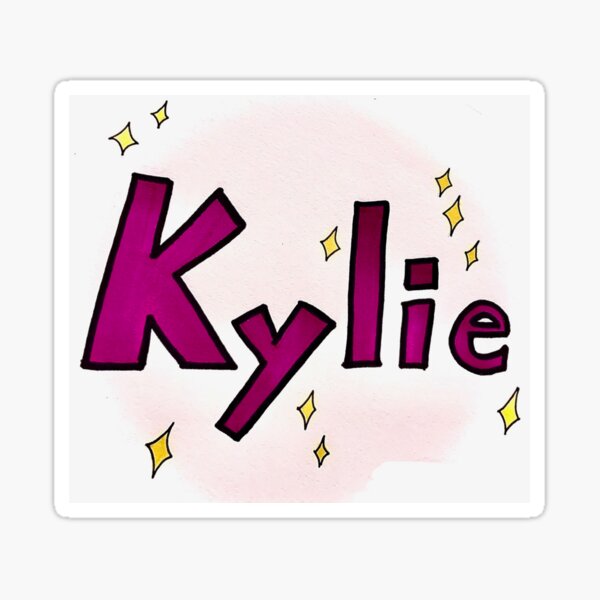 "Kylie name" Sticker for Sale by aribabyy28 | Redbubble