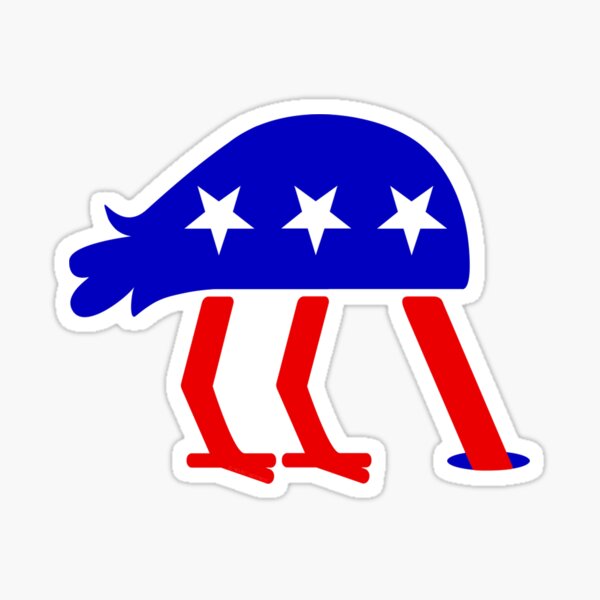 "New GOP Logo" Sticker for Sale by ToyoTees | Redbubble