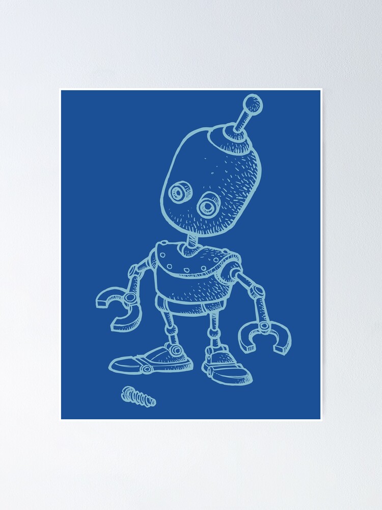 "Little Robot Design" Poster by marshallx | Redbubble