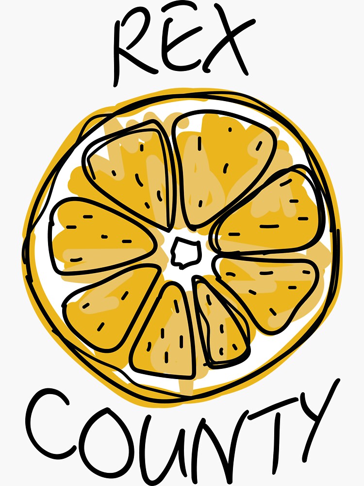 Pegatina «Rex Orange County Black» de DotsAndDaisies | Redbubble