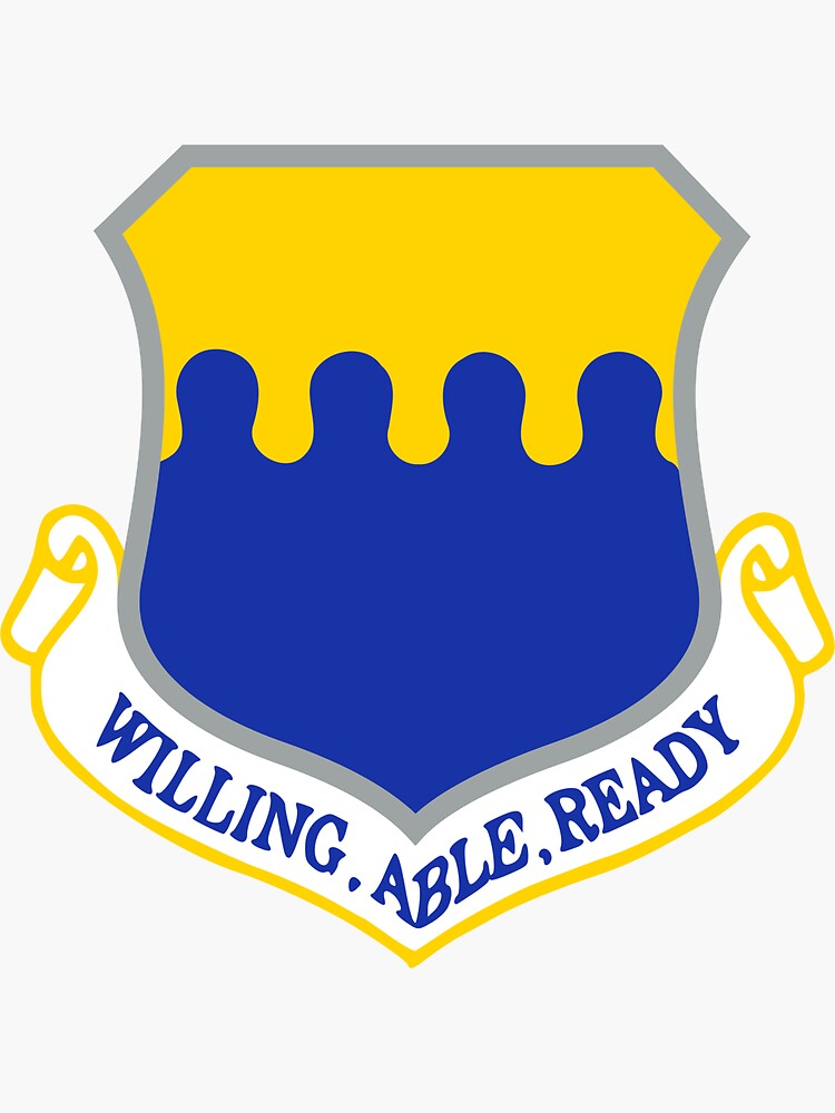 "43rd Airlift Wing - USAF" Sticker by wordwidesymbols | Redbubble
