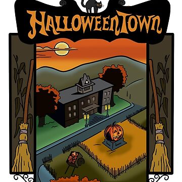 "Halloweentown Book Cover" Sticker for Sale by AdrianRene98 | Redbubble