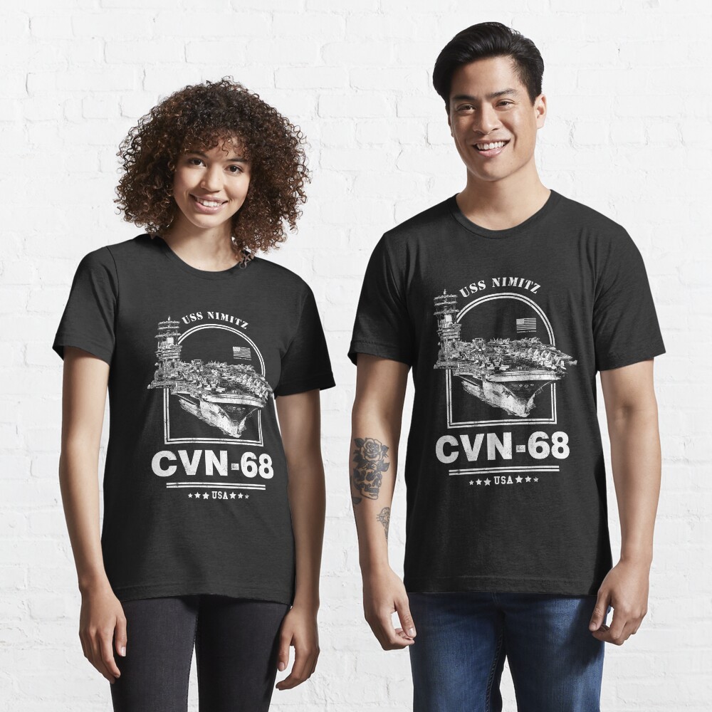 "CVN-68 USS Nimitz" T-shirt for Sale by RycoTokyo81 | Redbubble | cvn68 ...