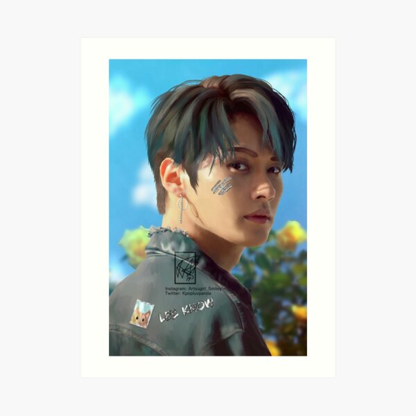 "Stray kids - Lee know" Art Print by ArtsuGirlSmiley | Redbubble