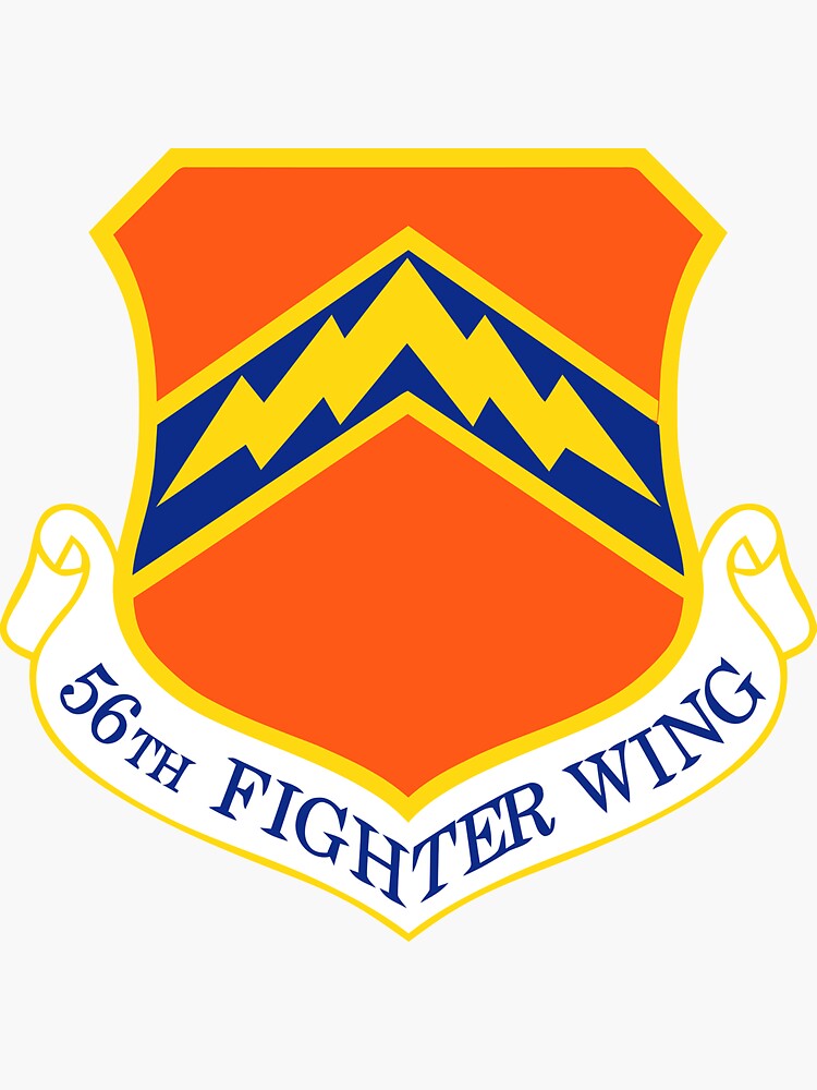 "56th Fighter Wing - USAF" Sticker for Sale by wordwidesymbols | Redbubble