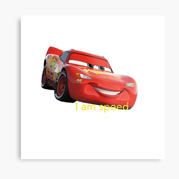 "lightning mcqueen i am speed meme" Metal Print by harry967 | Redbubble