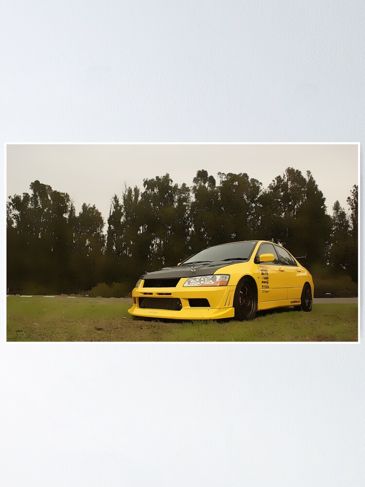 "Mitsubishi Lancer Evo VII" Poster by JeffReding | Redbubble